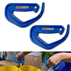 totasak grocery bag carrier (2-pack royal blue) - multiple shopping bag holder handle - durable lightweight multi purpose secondary handle tool…