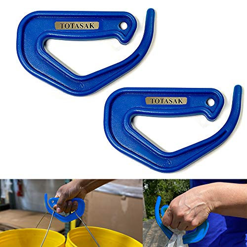 Totasak Grocery Bag Carrier (2-Pack Royal Blue) - Multiple Shopping Bag Holder Handle - Durable Lightweight Multi Purpose Secondary Handle Tool…