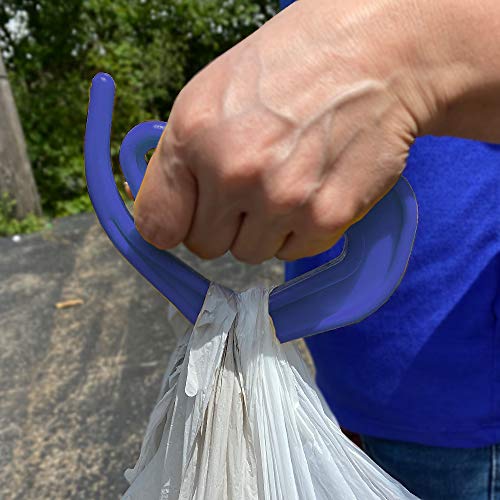 Totasak Grocery Bag Carrier (2-Pack Royal Blue) - Multiple Shopping Bag Holder Handle - Durable Lightweight Multi Purpose Secondary Handle Tool…