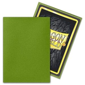 Dragon Shield Olive Matte - 100 standard size card sleeves