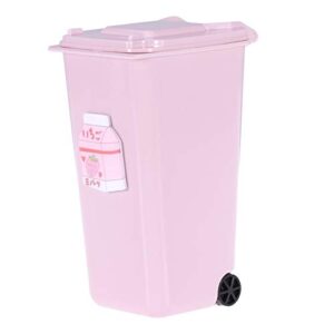 guapihuo ylijun-lajto waste bins, 2 pcs trash can cute desktop mini pencil case storage basket wastebasket stationery for bedroom living room office