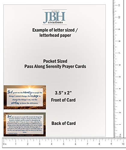 JBH Creations Serenity Prayer Cards - Pack of 48