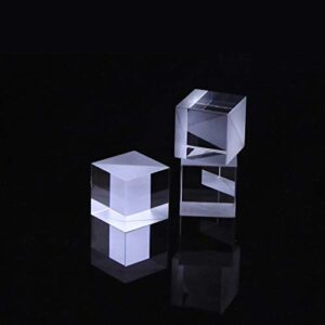 Optical Glass Cube Dichroic Beam Splitter Prism Ratio 50:50 Spectrome Sicence 15X15X15MM