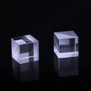 Optical Glass Cube Dichroic Beam Splitter Prism Ratio 50:50 Spectrome Sicence 15X15X15MM