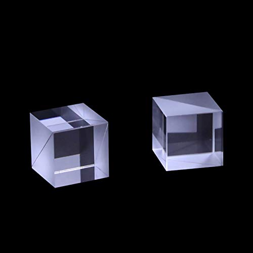 Optical Glass Cube Dichroic Beam Splitter Prism Ratio 50:50 Spectrome Sicence 15X15X15MM