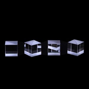 Optical Glass Cube Dichroic Beam Splitter Prism Ratio 50:50 Spectrome Sicence 15X15X15MM