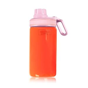 iocsmart 400ml sports travel bottle with cup lid for portable personal blender (pink)