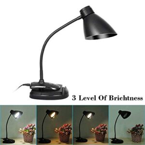 LED Desk Lamp with 3 Levels of Adjustable Brightness, Sensitive Touch Contro, Humanized Design, for Office Learning and Home Use