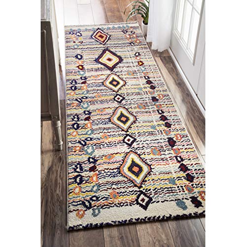 nuLOOM Motley Moroccan Runner Rug, 2' 6" x 6', Multi