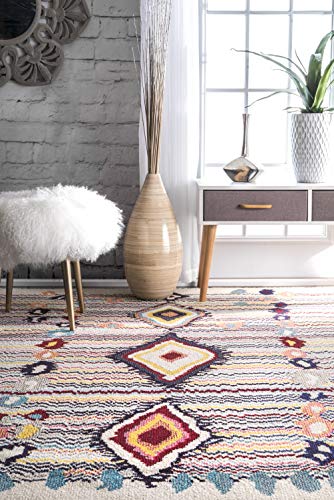 nuLOOM Motley Moroccan Runner Rug, 2' 6" x 6', Multi