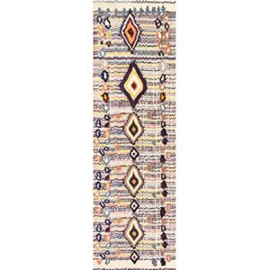 nuLOOM Motley Moroccan Runner Rug, 2' 6" x 6', Multi