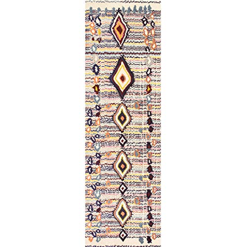 nuLOOM Motley Moroccan Runner Rug, 2' 6" x 6', Multi