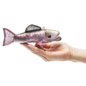 folkmanis mini rainbow trout finger puppet