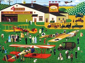 buffalo games - charles wysocki - four aces flying school - 1000 piece jigsaw puzzle