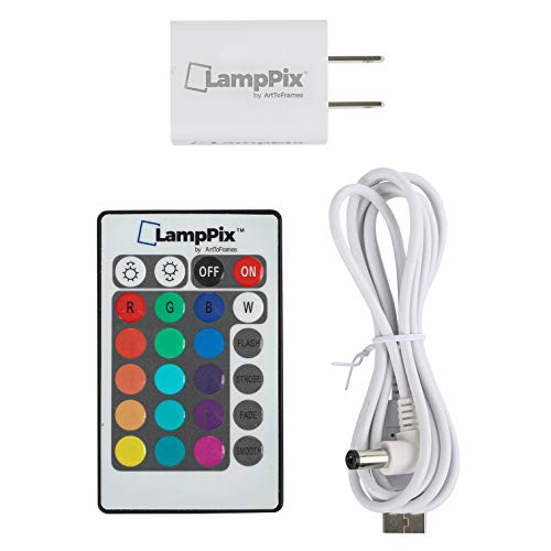 5x7 Inch LED Desk Lamp - Quatrefoil Grey Custom Canvas Printed Table Light 16 Colors - 5 Level Dimmer - 4 Lighting Effects - Rechargeable Light - Remote Control. by LampPix Made in The USA.