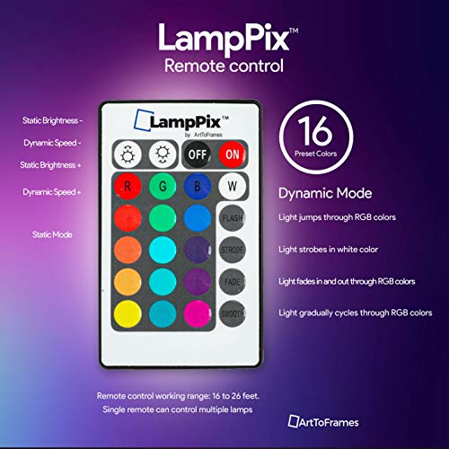 5x7 Inch LED Desk Lamp - Quatrefoil Grey Custom Canvas Printed Table Light 16 Colors - 5 Level Dimmer - 4 Lighting Effects - Rechargeable Light - Remote Control. by LampPix Made in The USA.