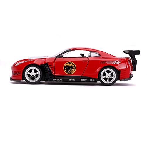 Jada Toys Power Rangers 1:32 Red Ranger 2009 Nissan GT-R R35 Ben Sopra Die-cast Cars, Toys for Kids and Adults