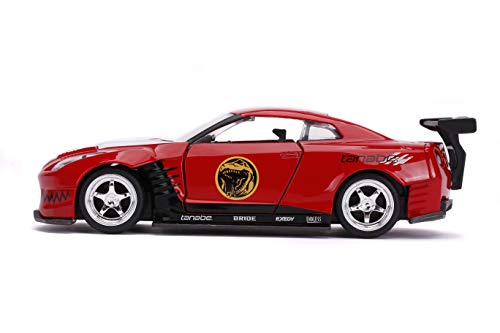 Jada Toys Power Rangers 1:32 Red Ranger 2009 Nissan GT-R R35 Ben Sopra Die-cast Cars, Toys for Kids and Adults