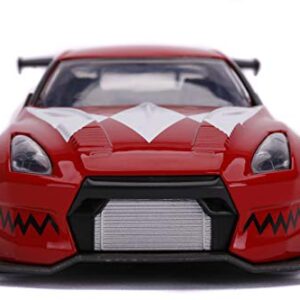 Jada Toys Power Rangers 1:32 Red Ranger 2009 Nissan GT-R R35 Ben Sopra Die-cast Cars, Toys for Kids and Adults