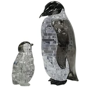 BePuzzled | Penguin and Baby Standard Original 3D Crystal Puzzle, Ages 12 and Up