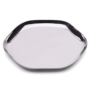 Elegance Organic Shape Tray, 8", Silver