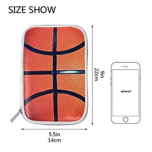 Pencil Case Ball Basketball Pencil Bag Pen Pouch Big Capacity Makeup Brush Bag for Kids Girls Boys Women School College