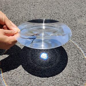 fresnel lens, diameter 200mm (7.9''), focal length 100mm, acrylic lens (not glass), for physics classroom,solar heating,magnifiying. (focal length 100mm)