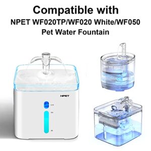 NPET Pet Water Fountain Auto Shut-Off Pump with LED Light for WF020/WF050 Cat Fountain