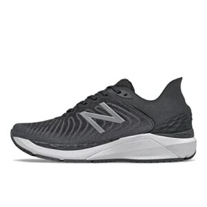 new balance men's fresh foam 860v11, black/white, 12.5 medium