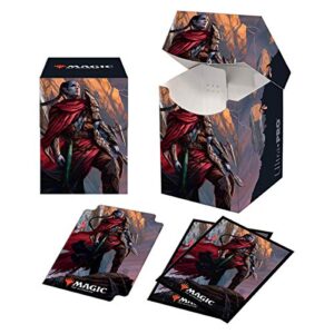 zendikar rising v2 pro 100+ deck box & deck protectors (100 ct.) combo