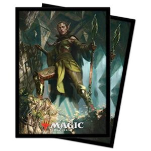 ultra pro zendikar rising nissa of shadowed boughs deck protector sleeves