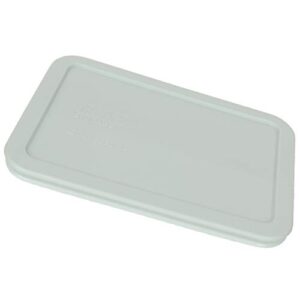 Pyrex 7210-PC 3-Cup (1) Jet Gray, (1) Muddy Aqua, & (1) Sun Bleached Turquoise Plastic Storage Lid, Made in USA