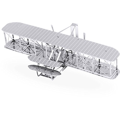 Fascinations Metal Earth 3D Metal Model Kit Bundle - Wright Brothers Airplane - F4U Corsair - Tool Set