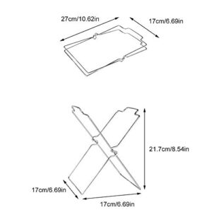 DONGKER Garbage Bag Holder, Trash Rack Hanger Stainless Steel Folding Trash Bag Holder for Cabinet Bathroom Trashcan