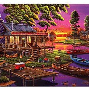 Buffalo Games - Geno Peoples - Stephanie's Canoe Rental - 1000 Piece Jigsaw Puzzle