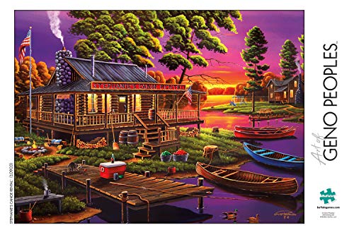 Buffalo Games - Geno Peoples - Stephanie's Canoe Rental - 1000 Piece Jigsaw Puzzle