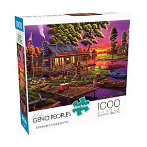 Buffalo Games - Geno Peoples - Stephanie's Canoe Rental - 1000 Piece Jigsaw Puzzle