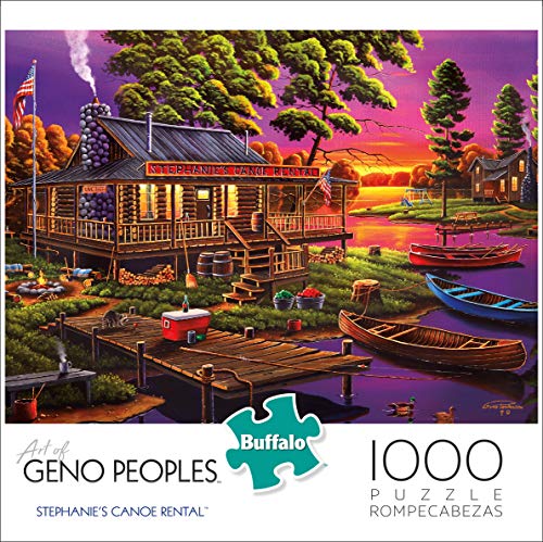 Buffalo Games - Geno Peoples - Stephanie's Canoe Rental - 1000 Piece Jigsaw Puzzle