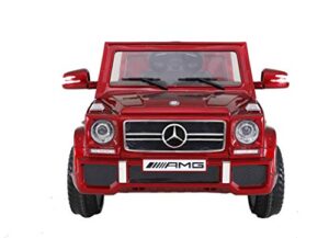 kids ride on powered car licensed mercedes-benz 12v remote controller, mp3 player /usb/tf cards bluetooth foot pendal for ages 3 up-red