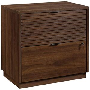 sauder englewood lateral 2-drawer office file cabinet, spiced mahogany finish