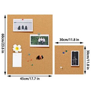 Wall decoration Cork DIY Needle Board, self-Adhesive Notice Board of Office Children's Bedroom, with 20 thumbtacks