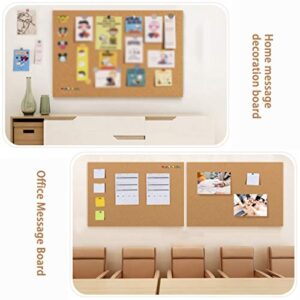 Wall decoration Cork DIY Needle Board, self-Adhesive Notice Board of Office Children's Bedroom, with 20 thumbtacks