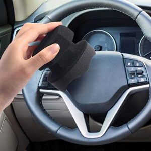 10 Pieces Tire Dressing Applicator Washable Tire Shine Applicator Dressing Pad Car Detailing Foam Sponge Reusable Tire Cleaner Sponge for No Mess Tire Detailing Supplies