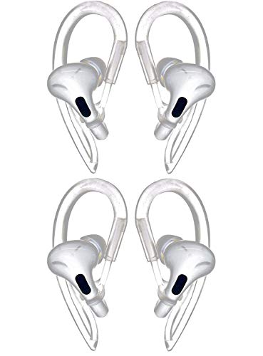 ALXCD Earhooks Replacement for Air Pods Pro, Anti-Slip Over-Ear Soft TPU Earhook [Anti Slip][Anti Lost], Compatible with Air Pods Pro, 2 Pairs, Clear