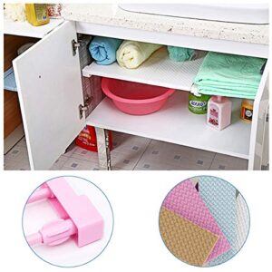 Felenny Closet Tension Shelf Adjustable Closet Storage Rack Divider Kitchen Cabinet Cupboard Organizer Shelf Extendable Rack White