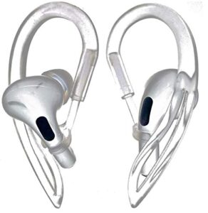 jnsa airpods pro ear hooks anti-slip anti-drop earhooks【not fit in the charging case】 compatible with airpods pro, clear