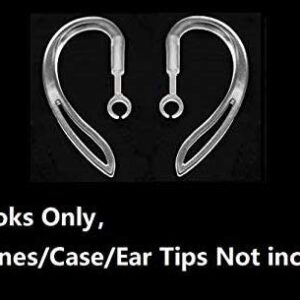 JNSA AirPods Pro Ear Hooks Anti-Slip Anti-Drop Earhooks【Not Fit in The Charging Case】 Compatible with AirPods Pro, Clear