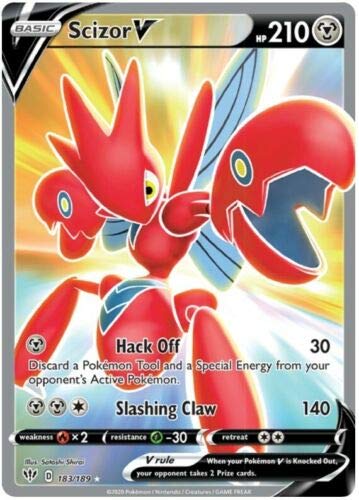 Pokemon - Scizor V - 183/189 - Full Art Ultra Rare