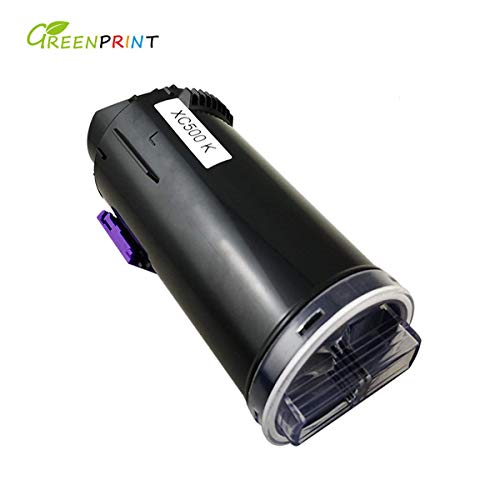 4 Colors Remanufactured Toner Cartridges C500 C505 GREENPRINT Extra Capacity 12100 Pages for BK & 9000 Pages for C M Y for Xerox VersaLink C500 C505 C500DN C500N C505S C505X Laser Printers