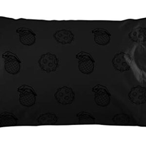 Jay Franco Fortnite Tonal Logo Black Variant 1 Single Pillowcase - Double-Sided Super Soft Bedding